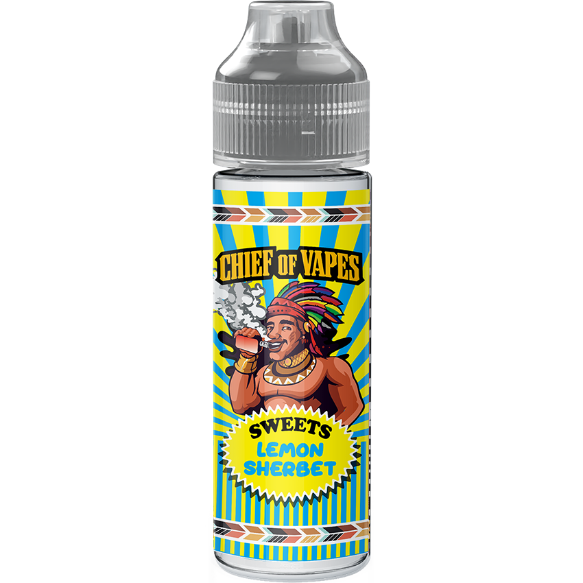 Chief Of Vapes Lemon Sherbet 50ml E Liquid Juice 70vg Vape Shortfill S