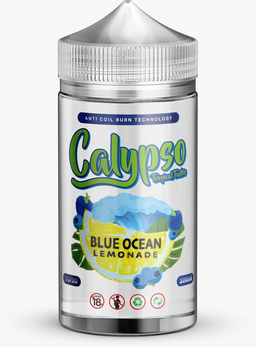 Blue Ocean Lemonade by Calypso, 200ML E Liquid, 70VG Vape, 0MG Juice